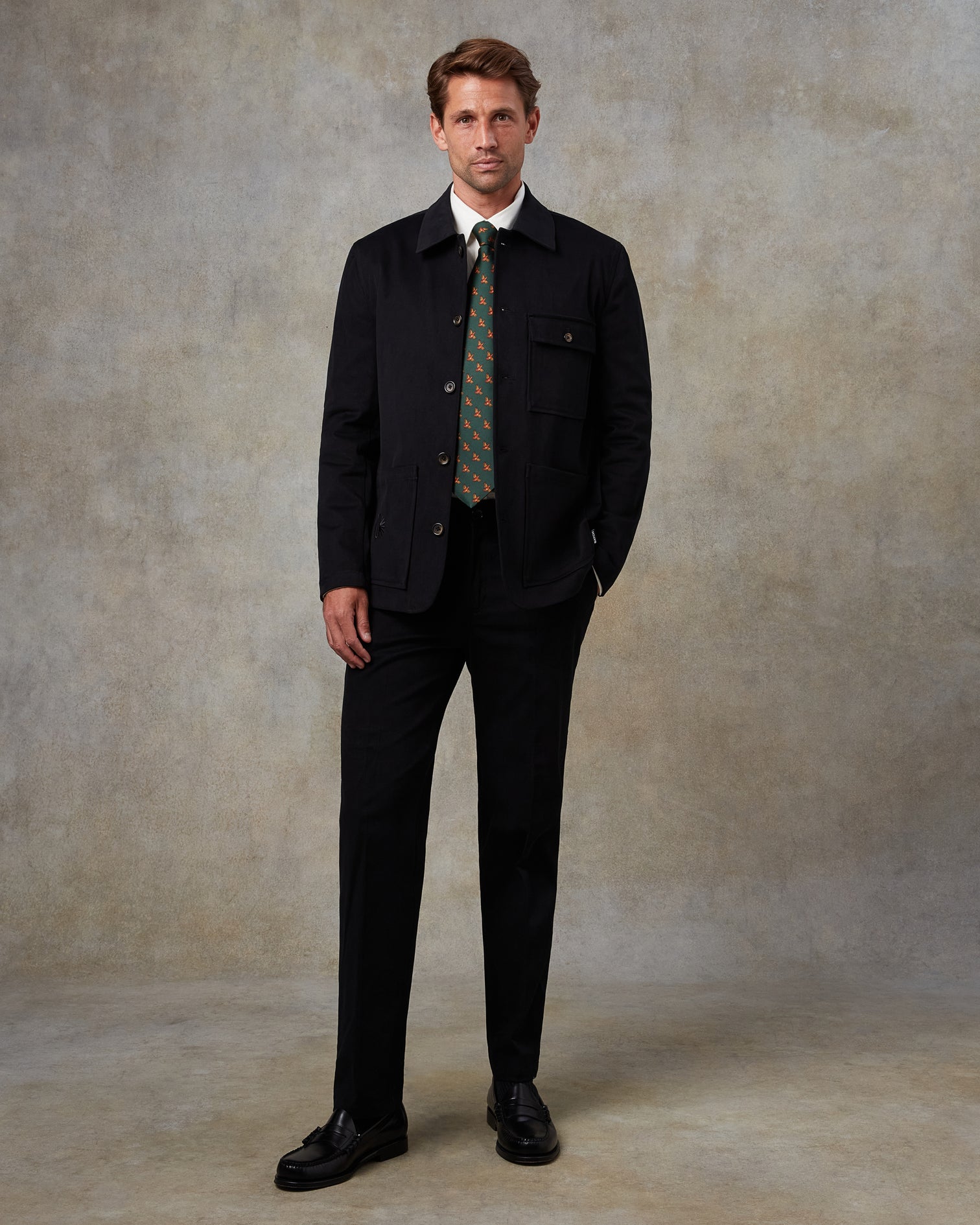 Mens Black Cotton Suit – Batch London
